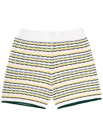 Casablanca Knit Cotton Bermudas - Multicolor