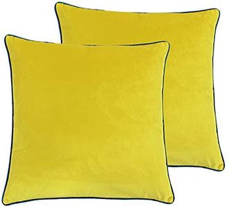 Riva Paoletti Meridian Twin Pack-Feder gefüllte Kissen, Polyester, Zylon/Teal, 55 x 55cm, 2