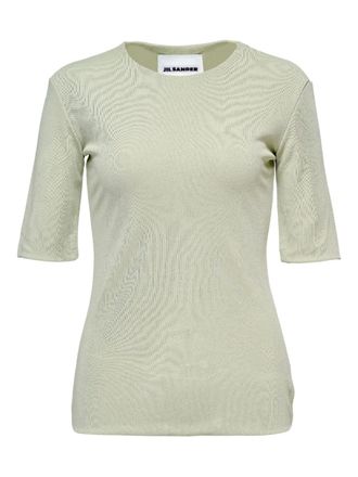 Jil Sander T-Shirt mit Rundhalsausschnitt - Gr&uuml;n