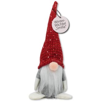 KDA Winter Wichtel Smilla mit roter M&uuml;tze - Geschenk f&uuml;r Weihnachten - Dekoration