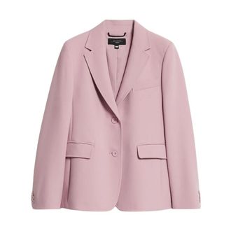 Max Mara Pink Blazer aus Stretch-Viskose - - Jackets - Damen - Rosa - 4XS