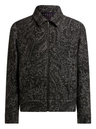 Etro veste bomber à logo - Gris