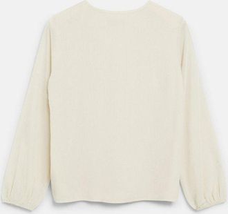 s.Oliver Langarmbluse Bluse Cr&ecirc;pe-Bluse mit Volants