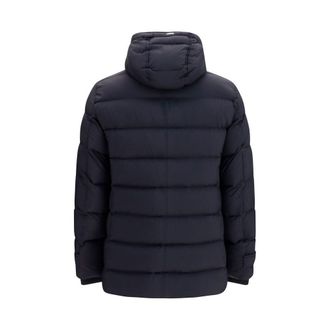 Herno Mens Black Polyester Full-Length Jacket Clothing