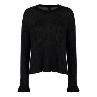 Pinko Rundhals-Strickpullover - - Knitwear - Damen - Schwarzk - L