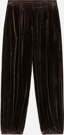 Arket Flie&szlig;ende Samthose -Braun