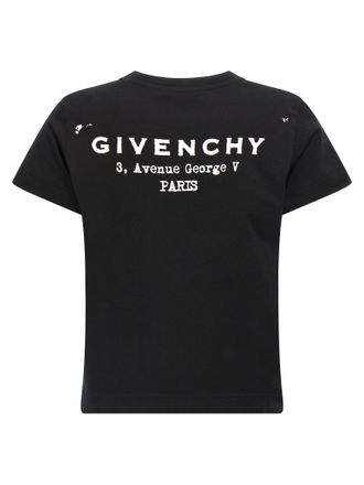 Givenchy Womens Bicolor Cotton T-Shirt