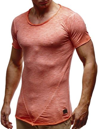 LEIF NELSON T-Shirt Herren Sommer Rundhals-Ausschnitt Regular Fit Herren-T-Shirt 100% Baumwolle, Casual Basic M&auml;nner T-Shirt Kurzarm