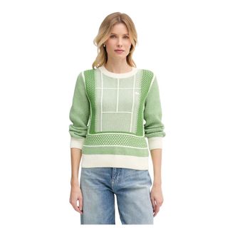 Lacoste Pull Tennis Court - Femme - Pulls - Vert - Taille: 36 FR