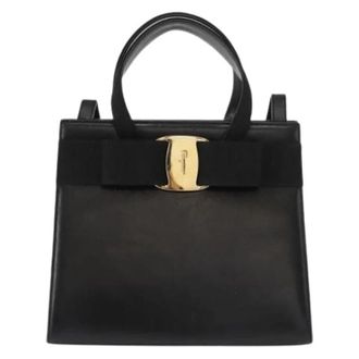 Ferragamo Pre-owned Lederhandtasche - - Pre-owned - Damen - Schwarzk - ONE SIZE