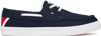 Tommy Hilfiger Sneakers aus Stoff Th Boat Vulc Sneaker Canvas FM0FM05877 Dunkelblau
