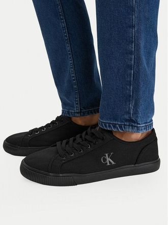 Calvin Klein Jeans Sneakers aus Stoff Ess Vulc Low Mg Canvas YM0YM01209 Schwarz