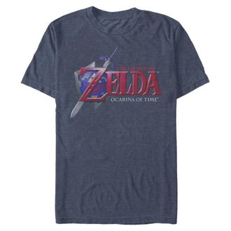 Nintendo Herren Hey Ocarina T-Shirt, Premium Navy Heather, XL