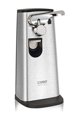 Caso D10 Multiöffner mit Hochwertigem Edelstahlgehäuse, vielseitig nutzbar als Flaschenöffner, Messerschärfer, Dosenöffner, Inkl. praktischem Kabeleinzug, 