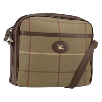 Burberry Sac bandouli&egrave;re en toile Pre-owned - Femme - Pre-owned - Beige - Taille: ONE Size