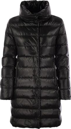 Fay Femme, Manteaux, Noir, Taille: 36 FR Doudoune Longue Avec Crochet