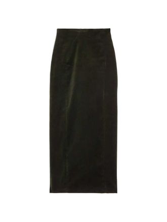 Jil Sander Jupe longue taille haute en velours
