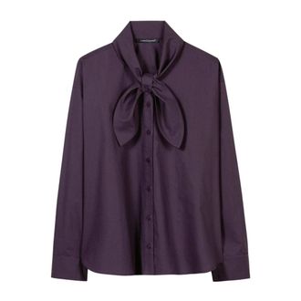 Luisa Cerano Hemdbluse mit Bindeband - - Blouses & Shirts - Damen - Lila - L