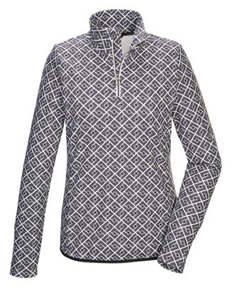 Killtec Damen Powerstretchshirt/Midlayer mit Stehkragen und Rei&szlig;verschluss KSW 109 WMN LS SHRT, anthrazit, 38, 43610-000