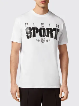 Plein Sport T-shirt slim fit en coton avec logo imprim&eacute; contrastant
