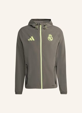 adidas Real Madrid Tiro 25 Competition Vis Tech Travel Jacke grau