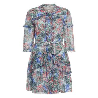 Saloni Tilly Robe Chemise Imprim&eacute;e - Femme - Robes - Multicolore - Taille: 38 FR