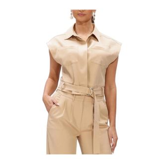 Harper & Yve Katie Gilet - - Blouses & Shirts - Damen - Beige - L