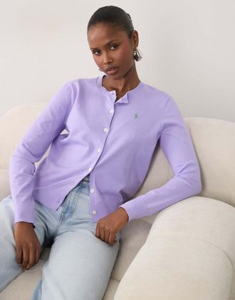 Polo Ralph Lauren Gilet en maille fine avec logo embl&eacute;matique - Lavande-VIOLET
