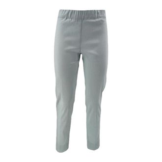 D.exterior Schmale Leinenelastische Chinos - - Trousers - Damen - Wei&szlig; - XS