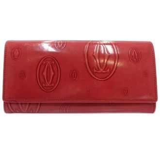 Cartier Portefeuille long Happy Birthday doccasion (bi-pli) - Femme - Pre-owned - Rouge - Taille: ONE Size