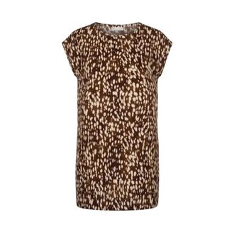 Am&eacute;lie & Am&eacute;lie Perugiaprint Kleid - - Tops - Damen - Braun - S/M