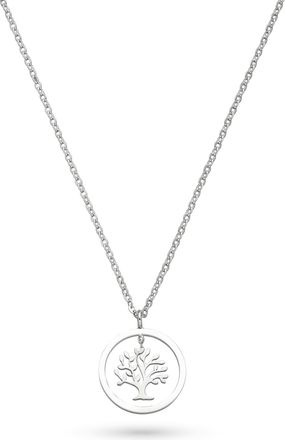 s.Oliver Necklace - Elegante Halskette aus poliertem Edelstahl - Silber - Ankerkette 47 cm - wasserfest & hautfreundlich