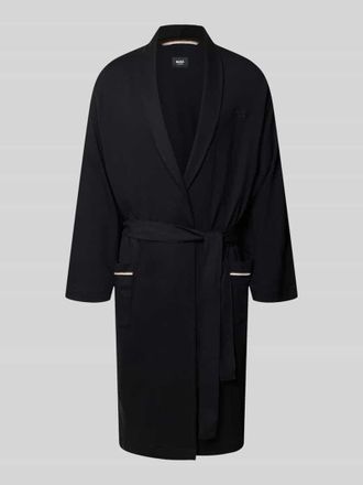 HUGO BOSS Bademantel mit Kontrasttaschen Jersey-Detail