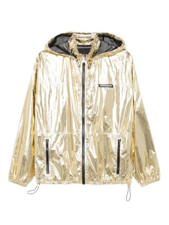 Patrizia Pepe Kapuzenjacke in Glanzoptik - Gold