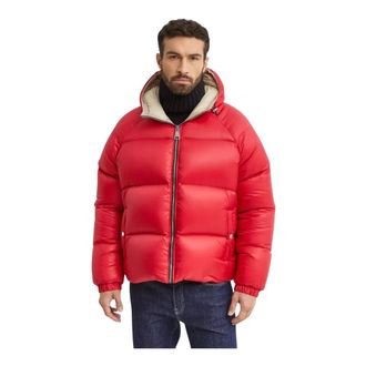 Khrisjoy Rote Pufferjacke mit Kapuze - - Jackets - Herren - Rot - S