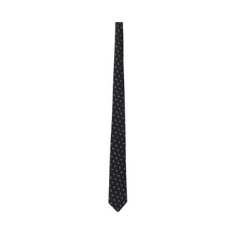Emporio Armani Cravate en Soie 7-5 - Homme - Accessoires - Bleu - Taille: ONE Size