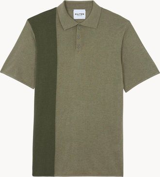 Kujten Pull cachemire soie col polo homme - Pull Gary