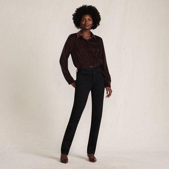 Lands End Samtbluse, Damen, Größe:54 plus, Braun, Polyester, by Lands End