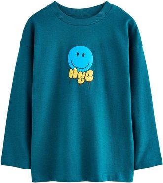 Next Langarmshirt 3er-Pack Langarmshirts mit Grafik aus Baumwolle (3-tlg)