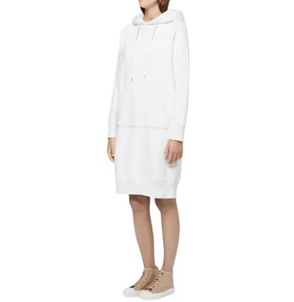 Mackintosh White Cotton Hooded Sweatshirt Dress Size XS