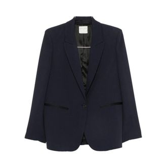 Forte_Forte My Jacket Crepe Blazer - - Jackets - Damen - Blau - L