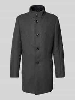 s.Oliver Black Label Regular Fit Mantel aus Wollmix mit fixiertem Stepp-Einsatz