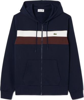Lacoste Homme, Sweatshirts et sweats à capuche, Bleu, Taille: XL Sweat à capuche Colorblock Zippé