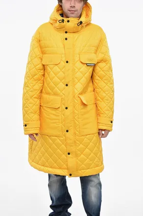 Dsquared2 Maxi Utility-Jacke wattiert und gesteppt Dsquared2