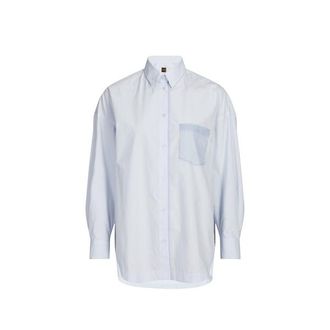 HUGO BOSS Chemise oversize &agrave; col classique en coton