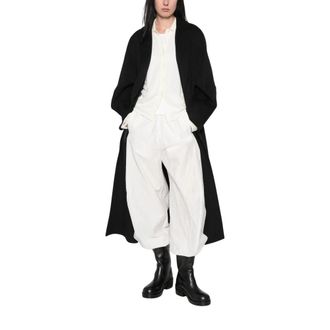 Lisa Yang Doubl&eacute; Schalmantel - - Coats - Damen - Schwarzk - XS