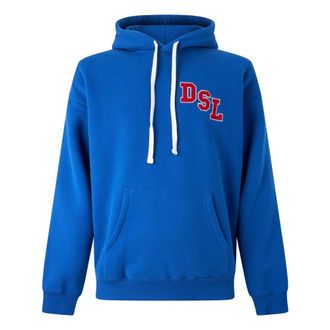 Diesel SweaT-shirt &agrave; capuche avec logo brod&eacute; - Homme - Sweatshirts et sweats &agrave; capuche - Bleu - Taille: S