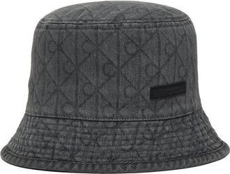 Calvin Klein Hut Denim Emblem Burnout Bucket LV04F5043G Grau