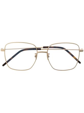 Saint Laurent Eyewear lunettes de vue &agrave; monture carr&eacute;e SL314 - Or