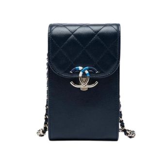 Chanel Pre-owned Mini Flap Crossbody Vintage - Femme - Pre-owned - Bleu - Taille: ONE Size